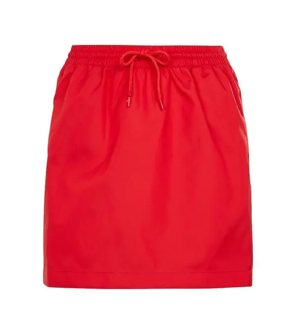 Wardrobe.NYC High-rise Drawstring Miniskirt - Red