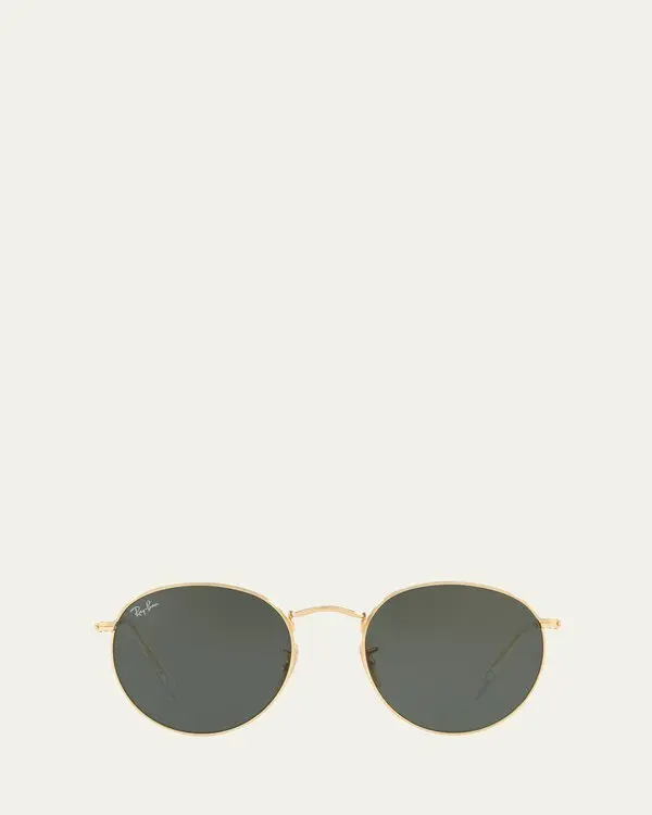Ray-ban Gradient Round Sunglasses, 53mm - Green Pattern