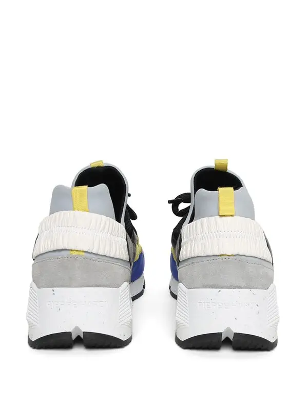 Pierre Hardy Planet Trek Comet Sneakers - Grey Blue And Yellow