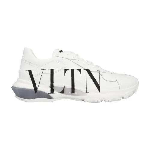 Valentino Garavani Garavani Vltn Logo Sneakers - Bianco Nero Bianco ...