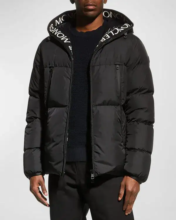 moncler jacket with logo on hood