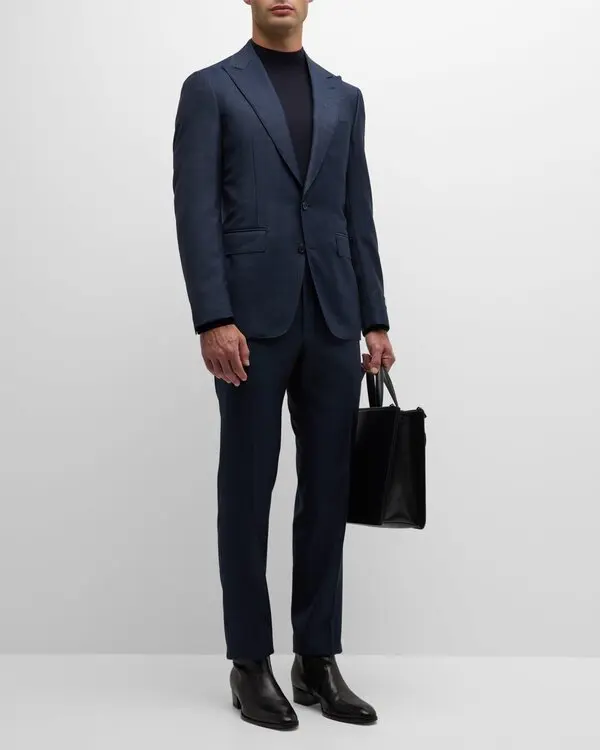 Canali Heathered Wool Two-piece Suit