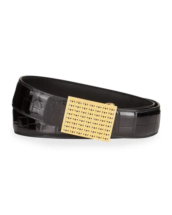 Stefano Ricci Crocodile Leather Belt