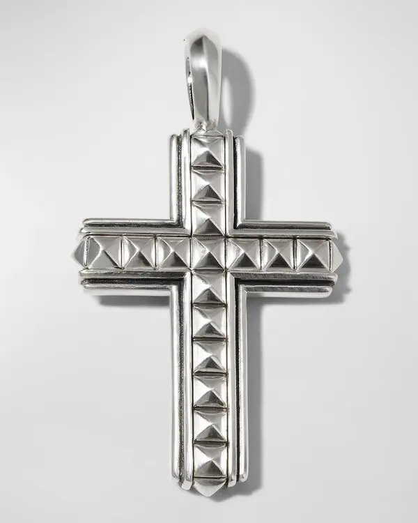 David Yurman Pyramid Sterling Cross Pendant