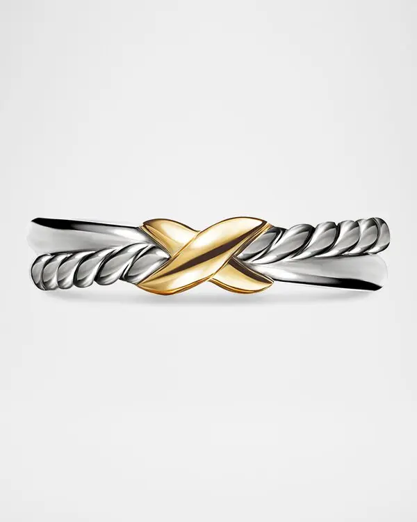 David Yurman Petite X Ring - Gold