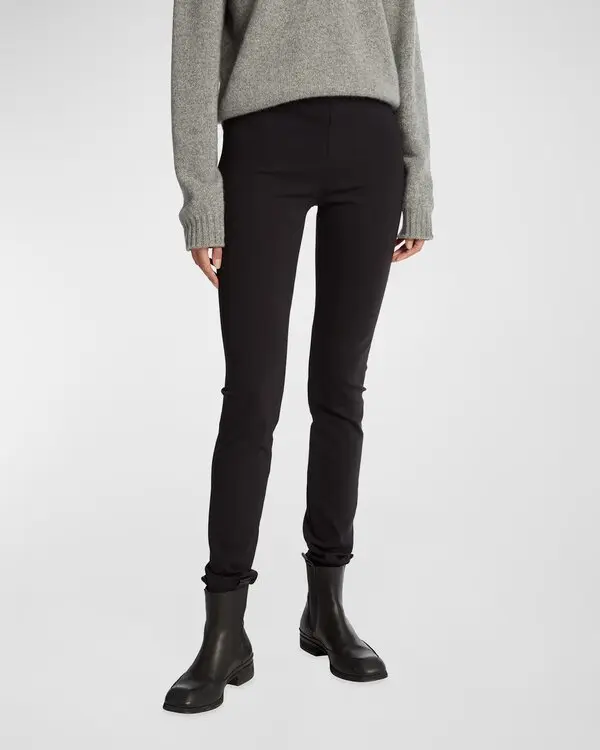 THE ROW Woolworth Mid-rise Ankle Leggings