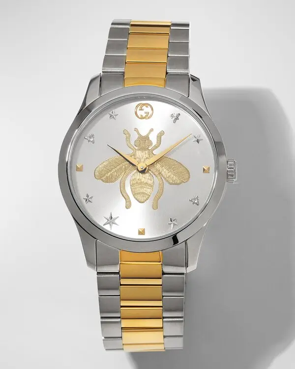 Gucci Bee Two-tone Bracelet Watch