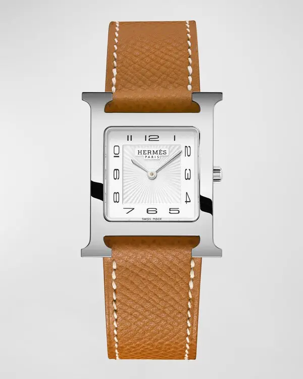 Hermès Heure H Watch, 30 Mm - Tan