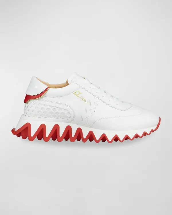 CHRISTIAN LOUBOUTIN Loubishark Donna Runner Sneakers - Bianco