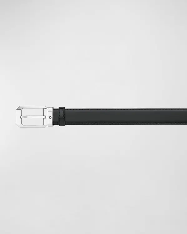 MONTBLANC Reversible Leather Belt - Black/brown