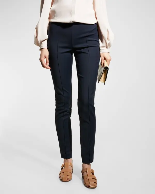 Akris Melissa Techno Slim Pants - Navy