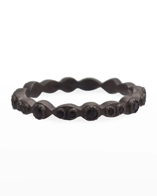 Armenta New World Ring With Black Sapphires