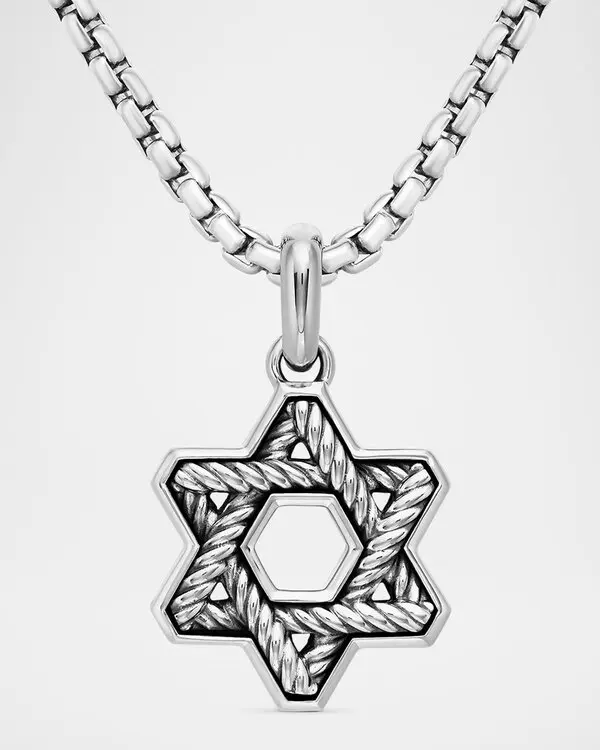 David Yurman Cable Star Of David Pendant