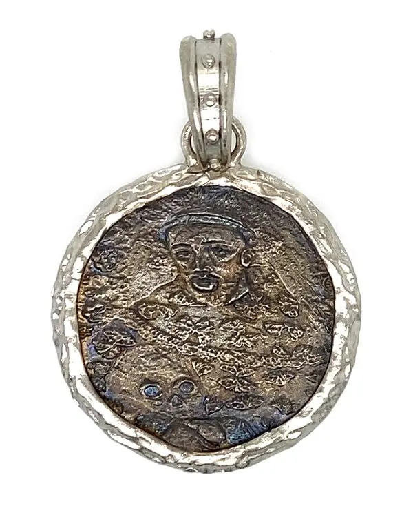 Armenta Romero Round Monk Medallion Pendant