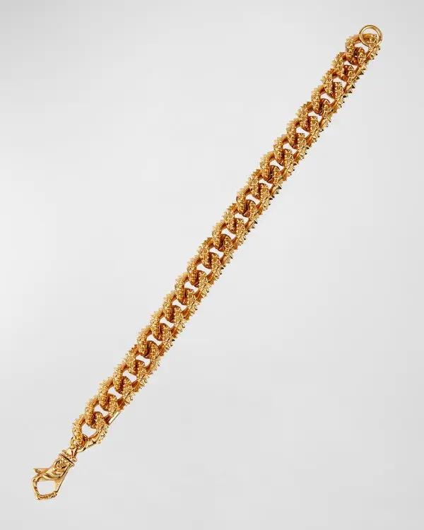 Emanuele Bicocchi Spiky Curb Chain Bracelet