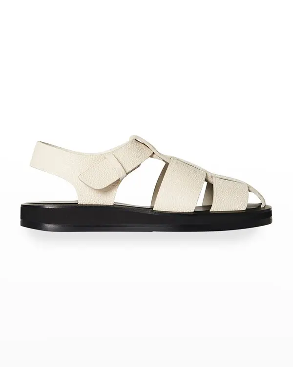 THE ROW Fisherman Woven Sandals - Ivory