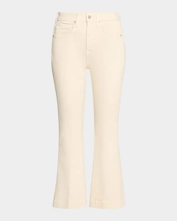 Veronica Beard Carson High-rise Flare Jeans - Ecru