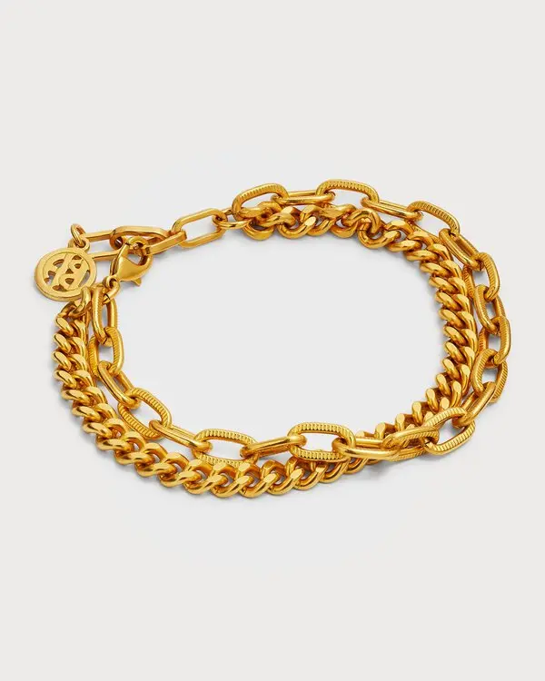 BEN-AMUN 24k Electroplated Chain Anklet