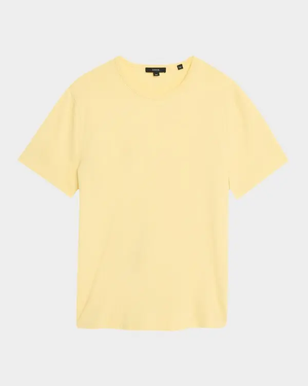 Vince Garment-dyed Crewneck T-shirt - Washed Golden Haze
