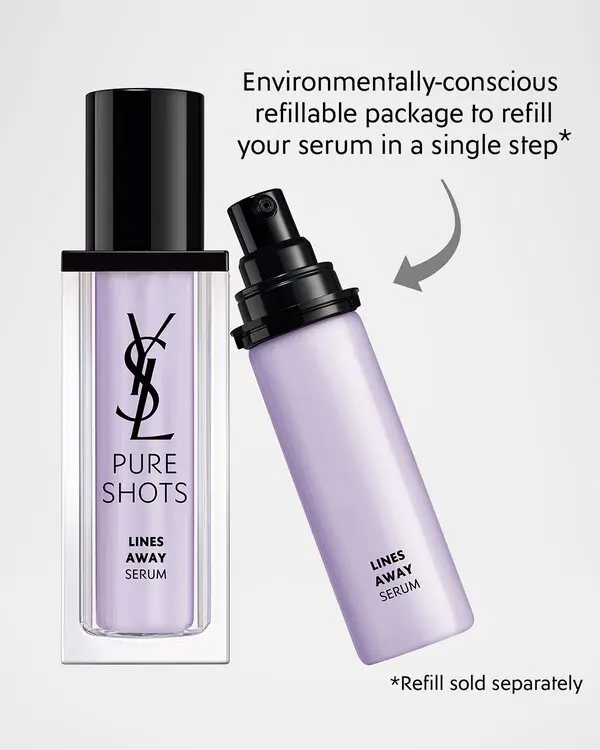 Saint Laurent Pure Shots Lines Away Anti-aging Serum Refill, 1 Oz./ 30 Ml