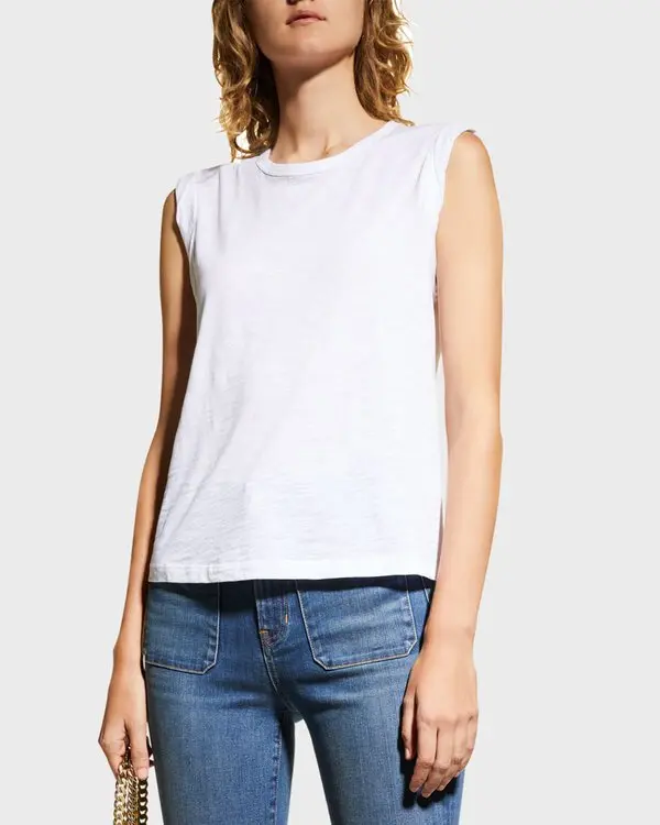Veronica Beard Dree Muscle Tee - White