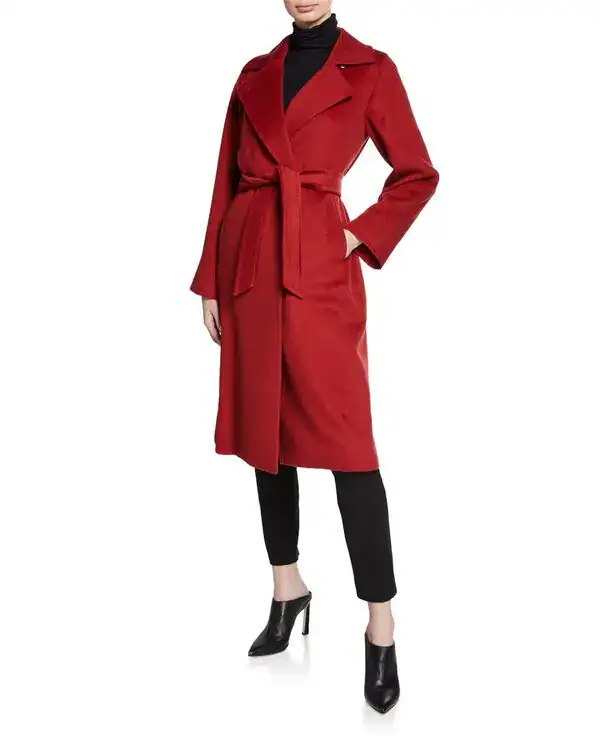 Trench Coat Max Mara Manuela Wrap Coat Max Mara Manuela Camel Hair