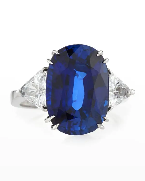 FANTASIA BY DESERIO Oval Cut Ring - Blue