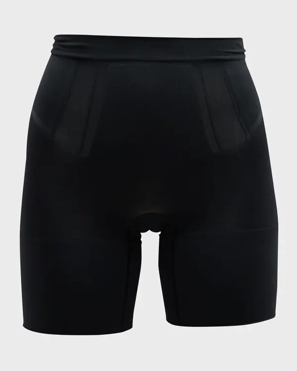 Spanx Spanxsculpt Oncore Mid-thigh Shorts - Black