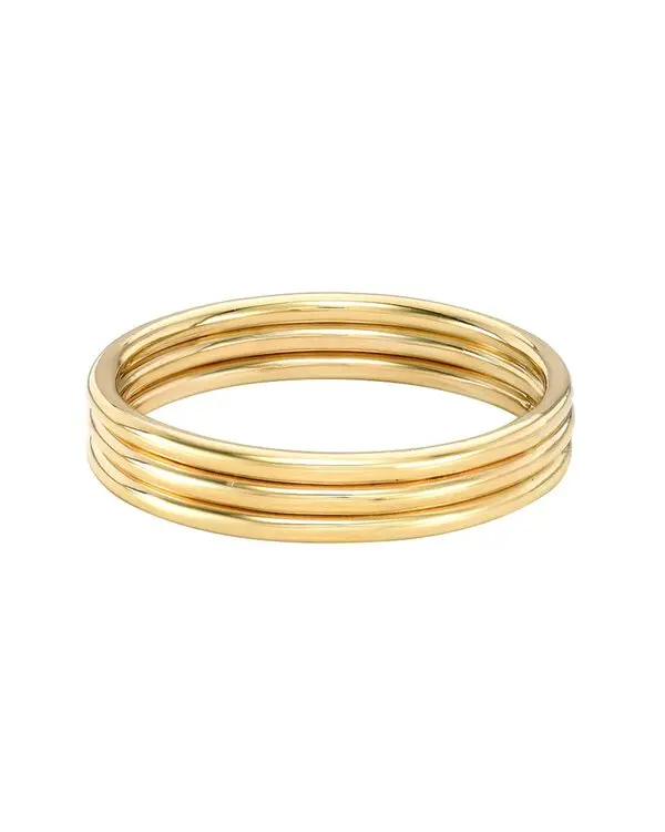 ZOE LEV 14k Yellow Trio Band Ring