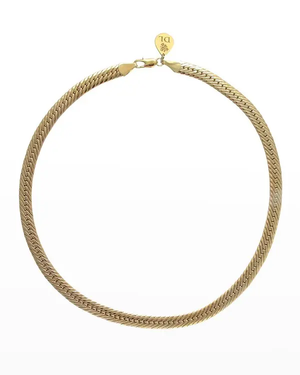 DEVON LEIGH Herringbone Chain Necklace
