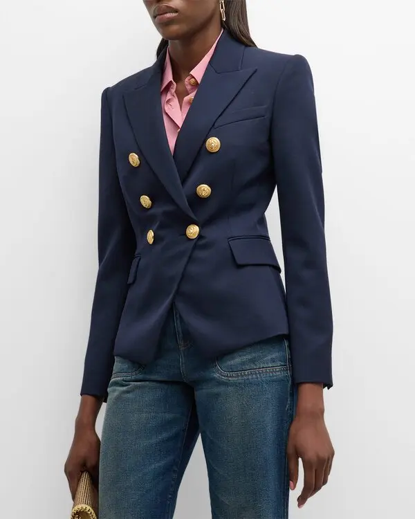 Balmain Classic Double-breasted Blazer - Navy