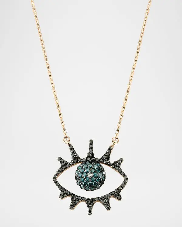 BEE GODDESS Diamond Eye Light Pendant Necklace