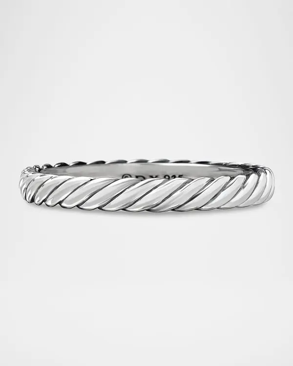 David Yurman Cable Collectibles Band Ring - Sterling Silver