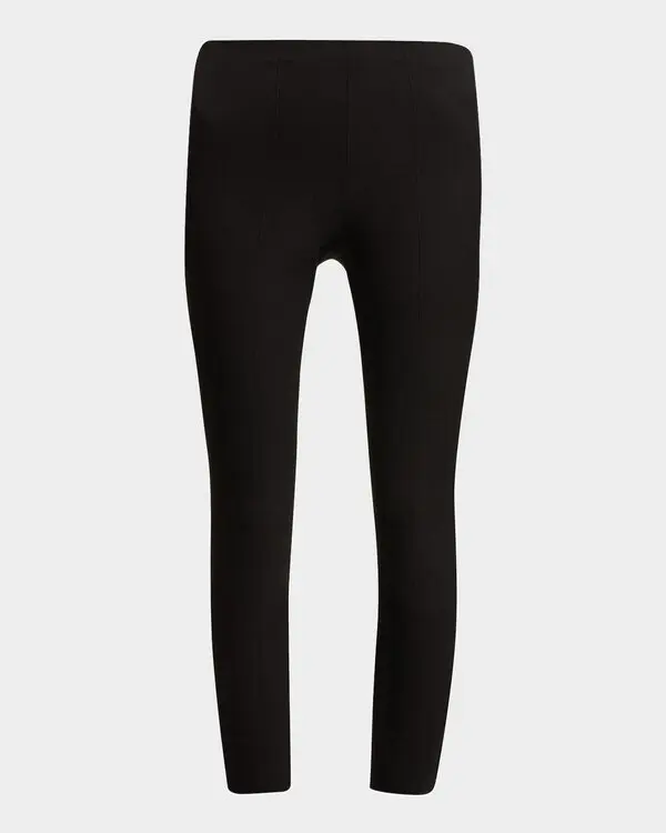 Vince Stitch-front Seam Leggings - Black