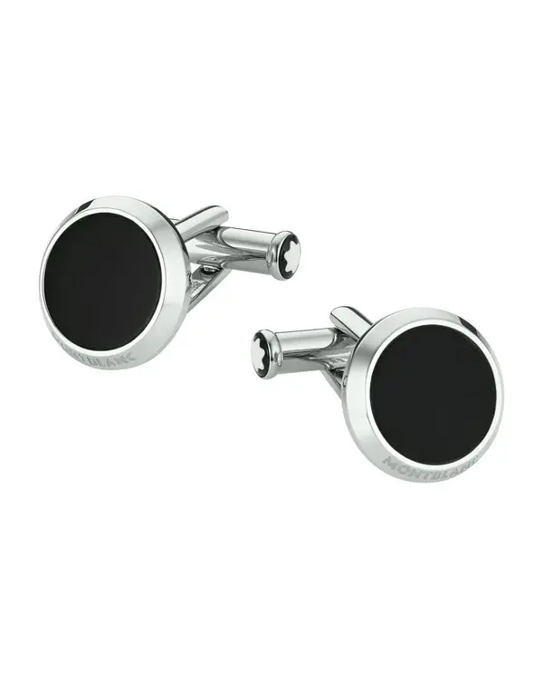 Mont Blanc Meisterstück Onyx-inlay Cuff Links - Black