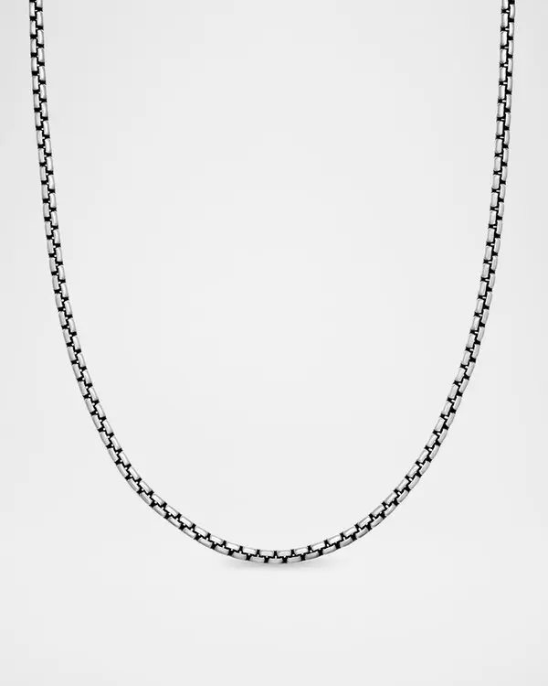 David Yurman Box Chain Necklace - Silver