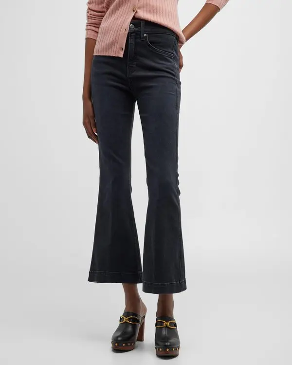 Veronica Beard Carson High-rise Ankle Flare Jeans