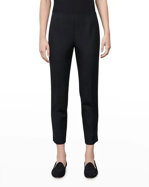 Lafayette 148 New York Petite Bleecker Jodhpur Crop Pants - Black