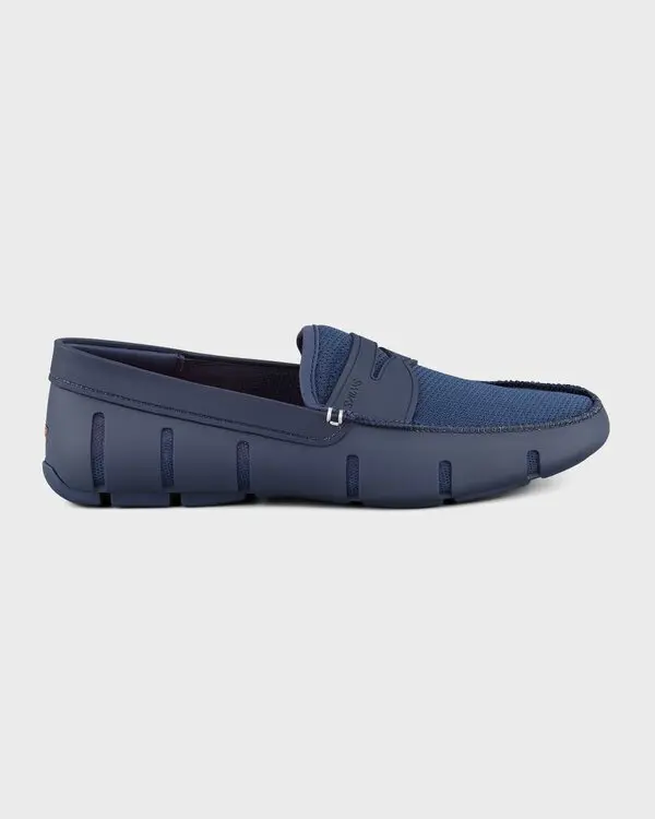Swims Mesh And Rubber Penny Loafer - Navy