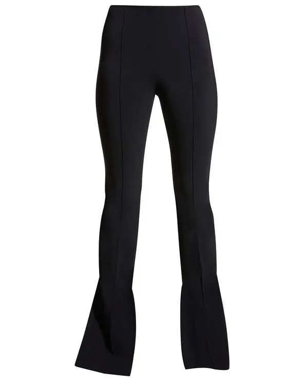 Adam Lippes Neoprene Flare Pants - Black