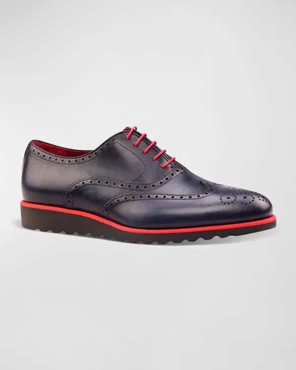 Ike Behar Trax Leather Platform Oxfords