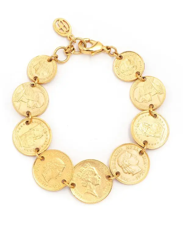 BEN-AMUN Coin Charm Bracelet