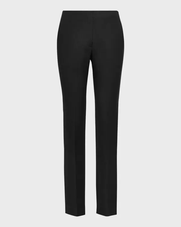 Ralph Lauren Simone Virgin Wool Straight Leg Pants