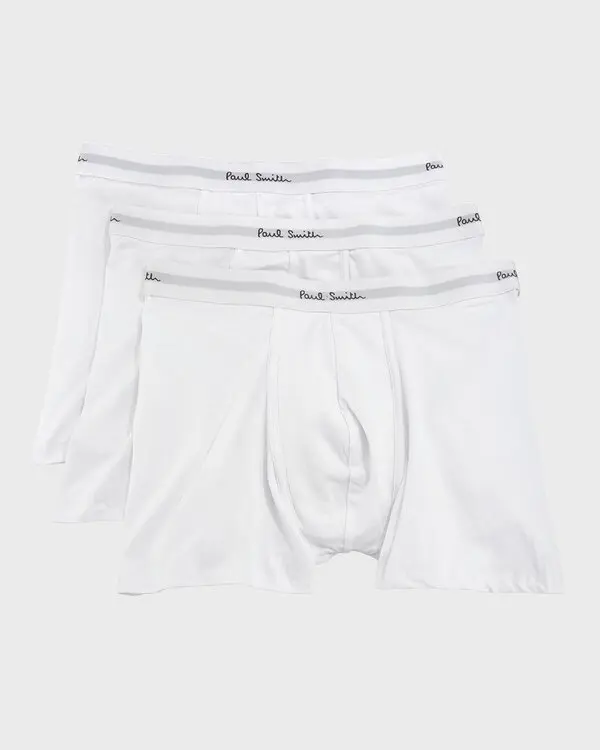 Paul Smith 3-pack Long Leg Trunks - White