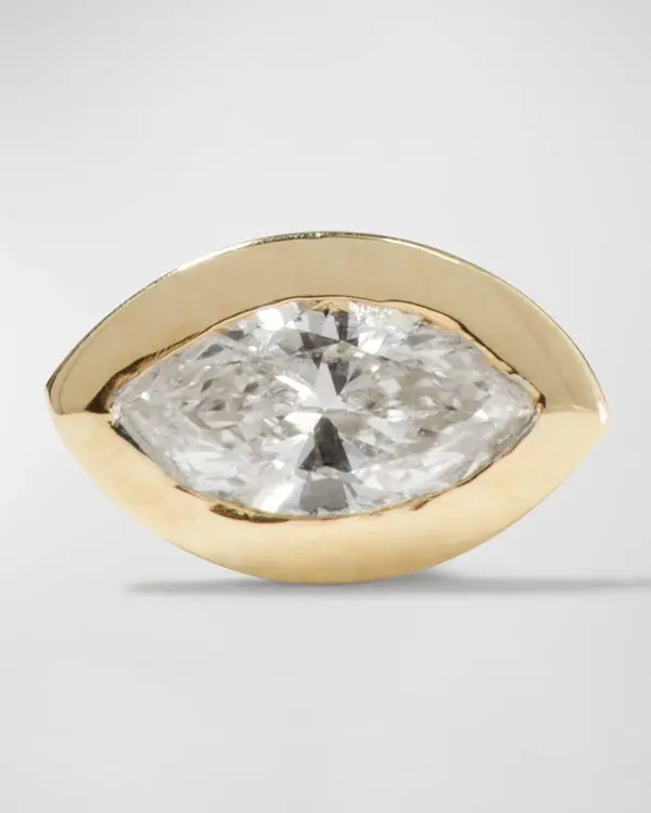 SYDNEY EVAN 14k Diamond Marquise Single Stud Earring