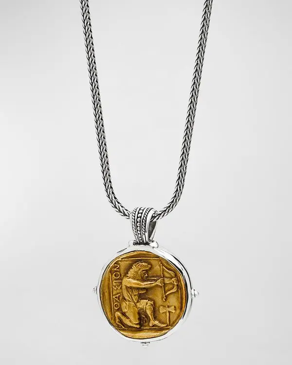 Konstantino Sterling Silver And Bronze Hercules Pendant