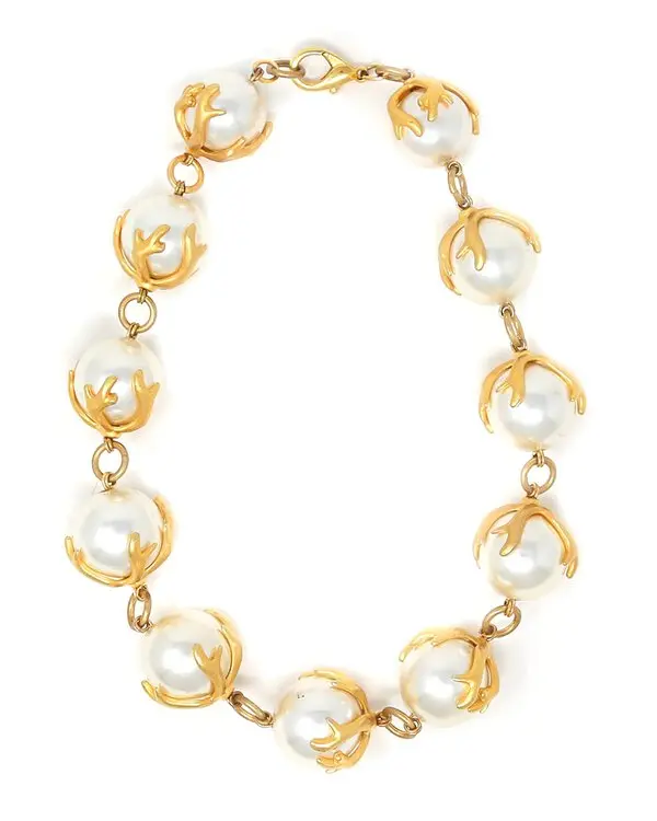 BEN-AMUN Pearly Bead Link Necklace