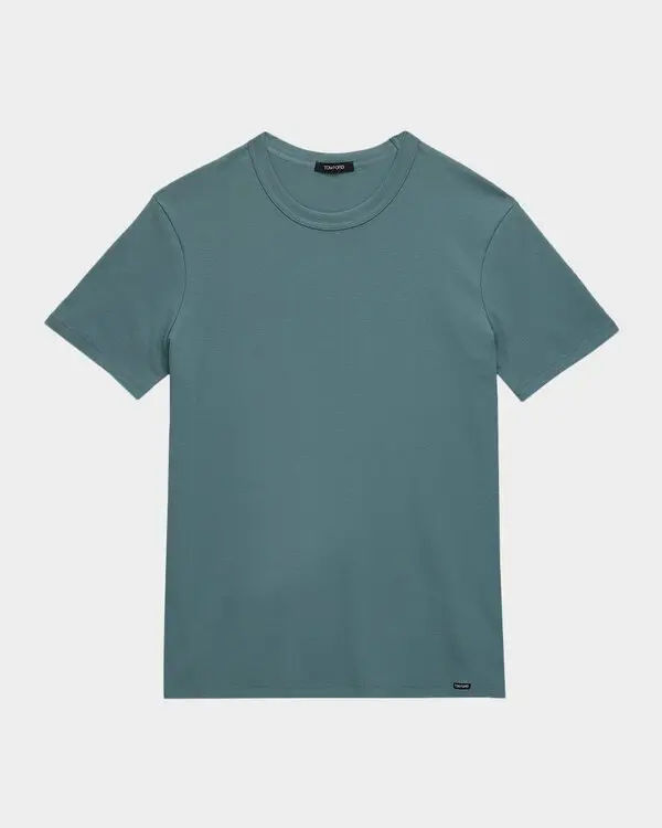 TOM FORD Solid Stretch Jersey T-shirt - Teal
