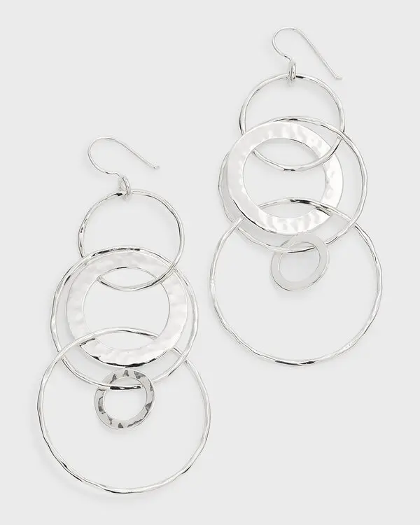 Ippolita Jumbo Hammered Jet Set Hoop Earrings