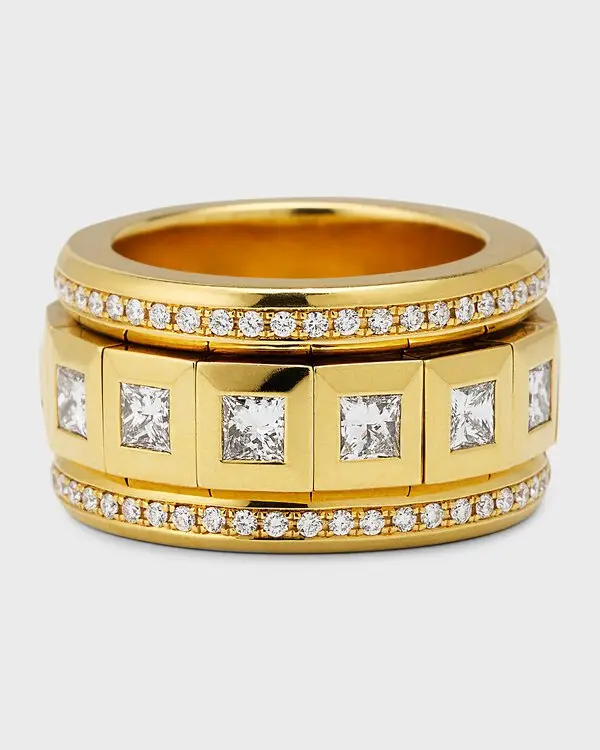 Tamara Comolli Curriculum Vitae Pavé Diamond Ring - Yellow Gold